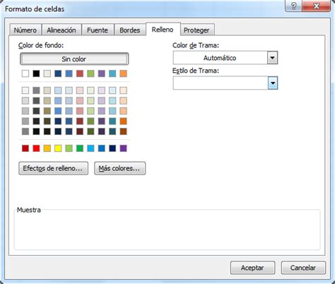 Bordes Y Relleno Excel Total