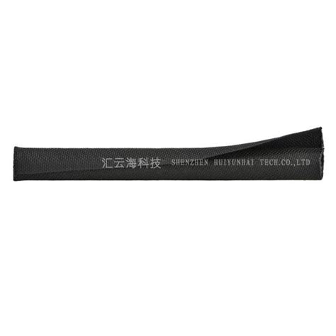 Black Expandable Self Wrapping Split Braided Sleeving For Cable Harness From China Factory