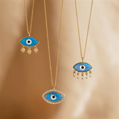 Evil Eye Lower Lash Lucky Eye Necklace Evil Eye Necklace Eye