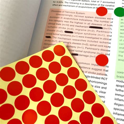 원형 도트 스티커 13mm 녹색 15매 파라브로 문구 사무 파라브로 B2b전문