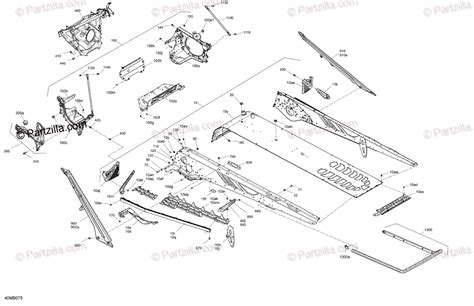 Ski Doo 2022 Freeride 154 850 Etec Oem Parts Diagram For Frame System