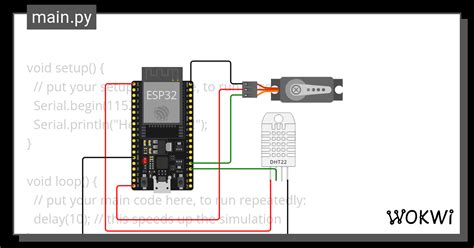 Servo 180 Esp32 Con Dht22 Wokwi Esp32 Stm32 Arduino Simulator