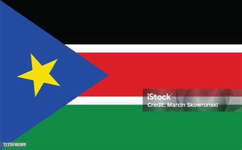 남수단 플래그 벡터 그래픽입니다 직사각형 남수단 국기 그림입니다 남수단 국가 플래그는 자유 애국심과 독립의 상징이다 기에 대한 스톡 벡터 아트 및 기타 이미지 Istock