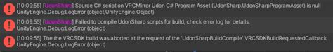 Vrcsdk Build Error Someone Please Help Me Figure Out What The Issue