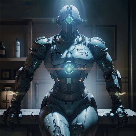 Rule Ai Generated Armor Assaultron Audiostick Breasts Cameltoe Fallout Fallout Fallout