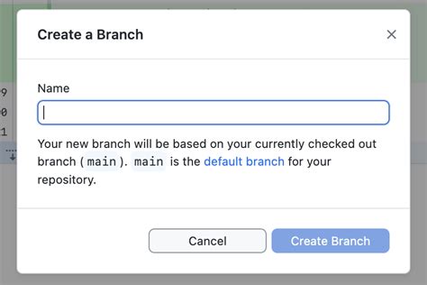 MacOS Inconsistent Focus In Branch Creation And Branch Renaming