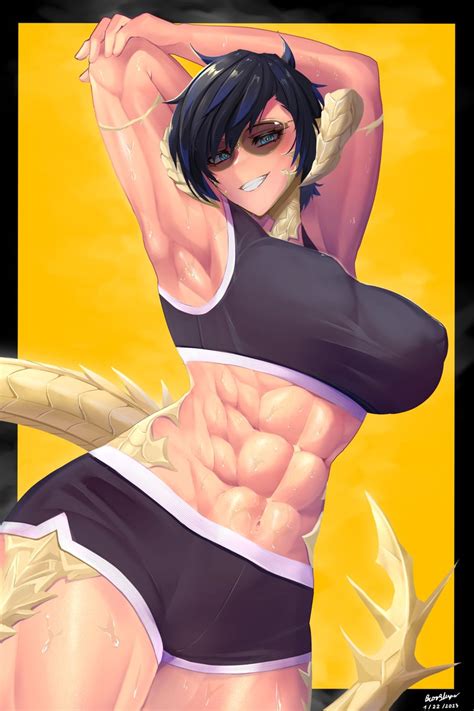 Rule 34 Abs Au Ra Buttslayer Eisen Lorien Final Fantasy Final Fantasy Xiv Muscle Muscles
