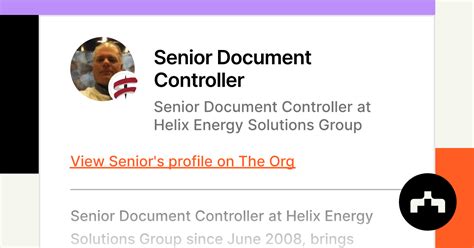 Senior Document Controller Senior Document Controller At Helix Energy