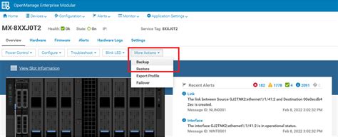 Chassis Backup And Restore Dell PowerEdge MX Networking Deployment Guide Dell Technologies