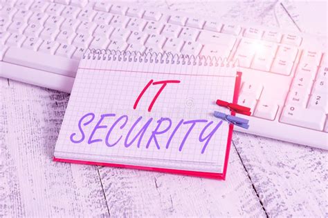 Handwriting Text Writing It Security Concept Meaning Protection Of