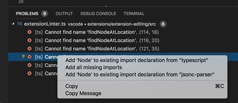 add all missing imports should be last code action in context menu · issue 55641 · microsoft