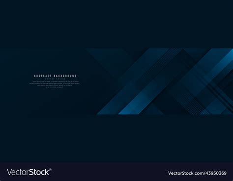 Abstract Dark Blue Gradient Geometric Diagonal Vector Image