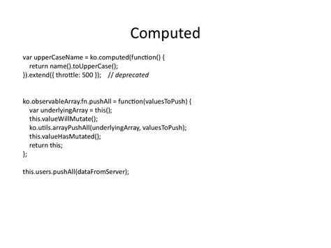 Knockoutjs Mvvm Library Online Presentation