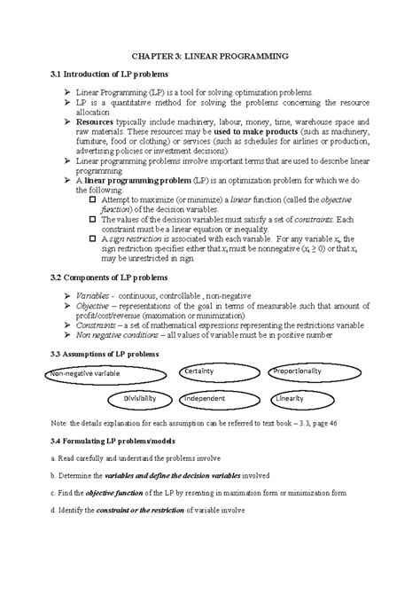 Chapter 3 Lp Formulating Lp Chapter 3 Linear Programming 3