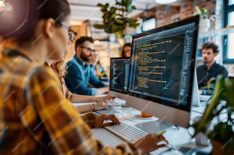 Premium Photo Developing Programmer Team Development Website Design