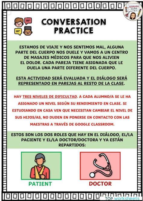 Conversation Instructions For Families Interactive Worksheet