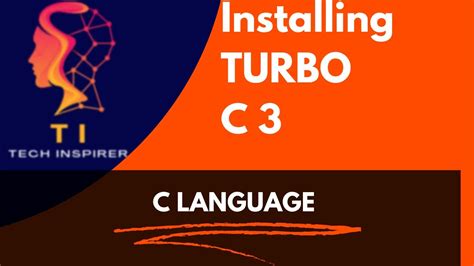 C Language Installing Turbo C Youtube