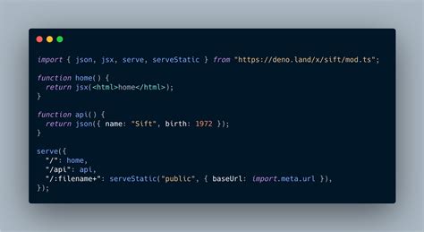 Github Satyarohithsift Sift Is A Routing And Utility Library For Deno Deploy