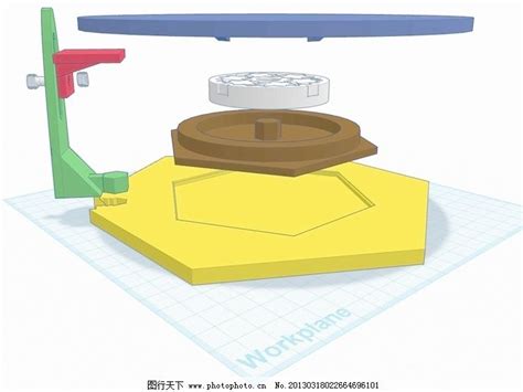 三维扫描kinect转台和安装第一次tinkercad设计图片stl素材3d素材 图行天下素材网