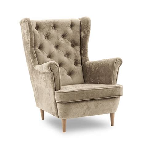 Fotoliu Bej în Stil Glamour Lilly Ro