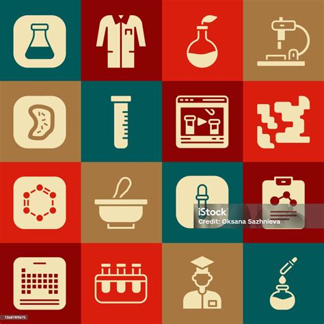 테스트 튜브 및 플라스크 화학 보고서 가스 식물 사육 박테리아 및 화학 온라인 아이콘을 설정합니다 벡터 건강 검진에 대한 스톡 벡터 아트 및 기타 이미지 Istock