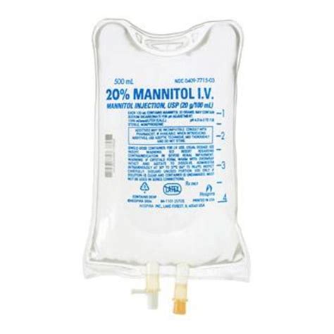 Mannitol 20 Iv Solution 500ml Ahb3025 Each