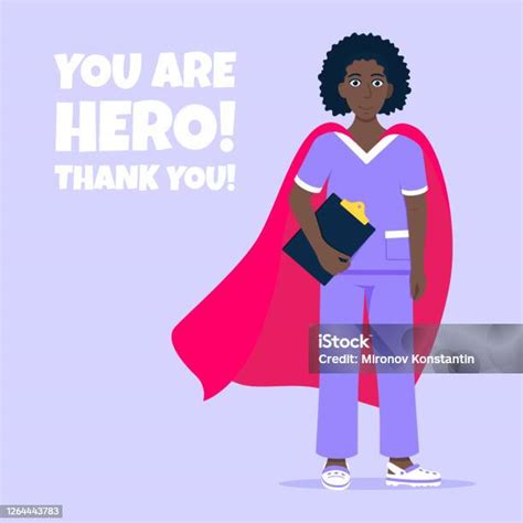 병원 의료 직원 뒤에 영웅 케이프와 젊은 성인 의사는 최전선 평면 스타일 벡터 일러스트에 질병과 바이러스에 대해 싸운다 의사