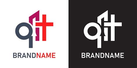 Premium Vector Letter Qt Logo Design Template
