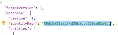 Sqlite How To Solve Room Data Integrity Error Due To Identityhash Mismatch Stack Overflow