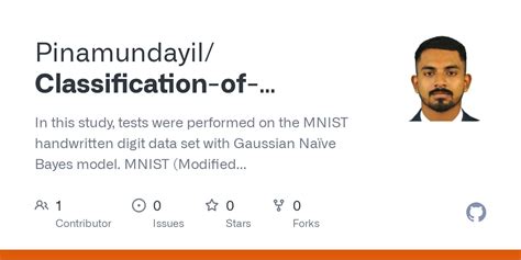 GitHub Pinamundayil Classification Of Handwritten Digits Based On The Gaussian Naive Bayes In