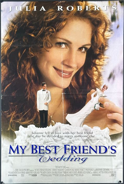 My Best Friends Wedding Vintage Us One Sheet 1997 Original Releas