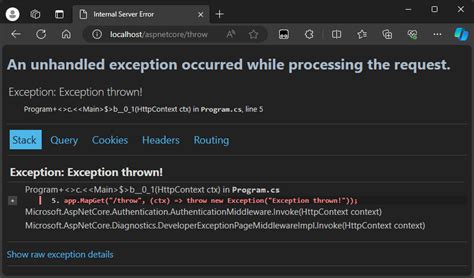 取得部署 IIS 之 ASP NET Core 錯誤細節 黑暗執行緒