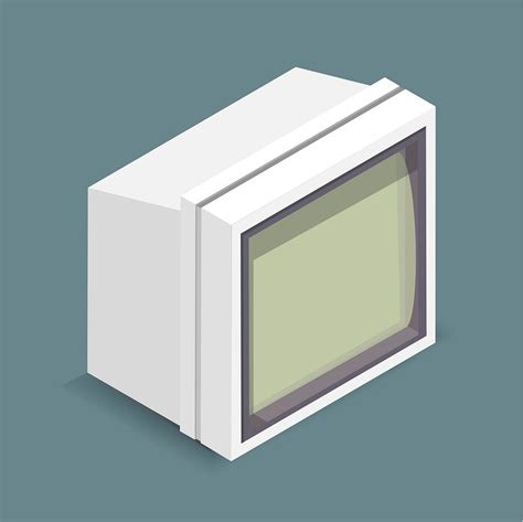 Vector Illustration Of Computer Monitor Free Vector Rawpixel