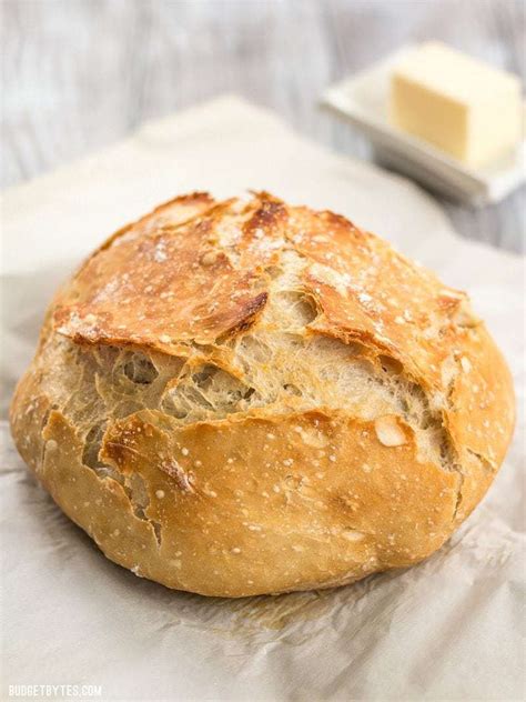 No Knead Bread Recipe Step By Step Photos Budget Bytes
