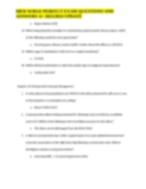 Med Surge Exam Questions And Answers Respiratory System 2023 2024