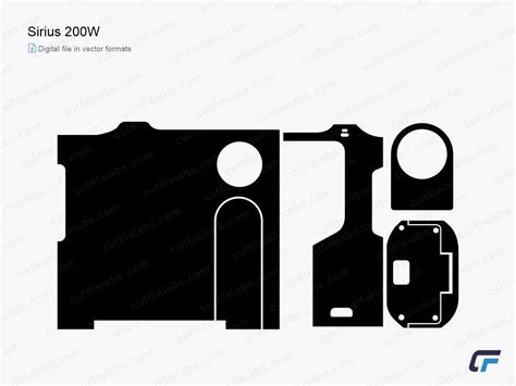 Sirius 200w Cut File Template Cutfilelabs