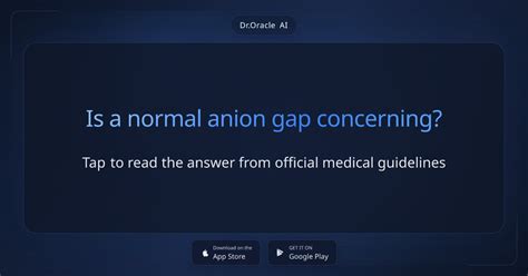 Is A Normal Anion Gap Concerning