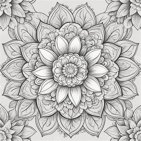 Circular Patern In Form Madala Art Or Round Ornament Stock