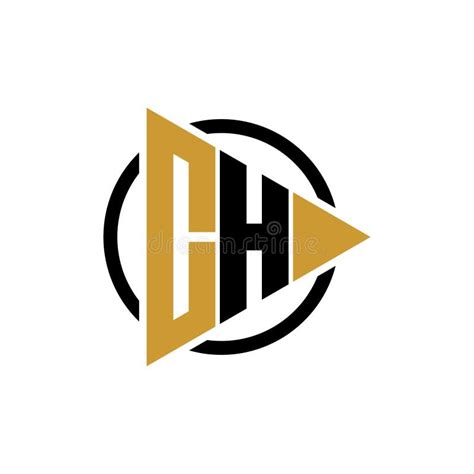 Letter Ch Simple Monogram Logo Icon Design Stock Vector Illustration Of Identity Capital