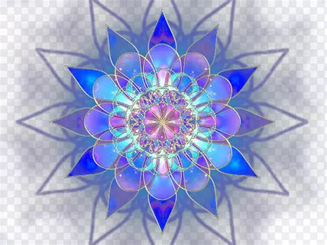 蓝色分形艺术对称万花筒png图片素材下载 图片编号300657 Png素材网