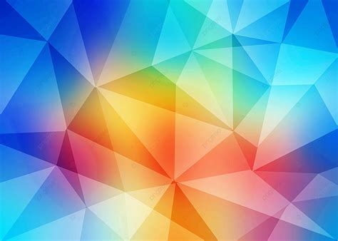Colorful Gradient Low Poly Polygonal Background Low Poly Polygon Triangle Irregular
