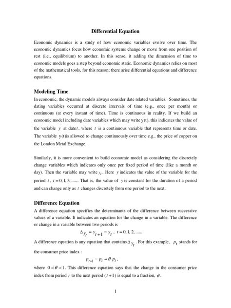 Differential Equation Math Pdf Differential Equations Equations