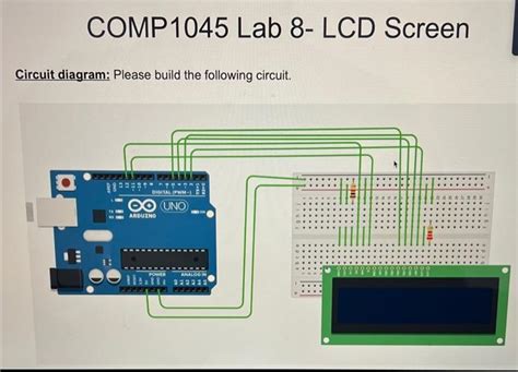 Solved Comp1045 Lab 8 Lcd Screen Circuit Diagram Please