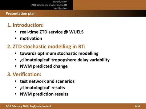Troposphere Delay Stochastic Modelling In Precise Real Time Gnss