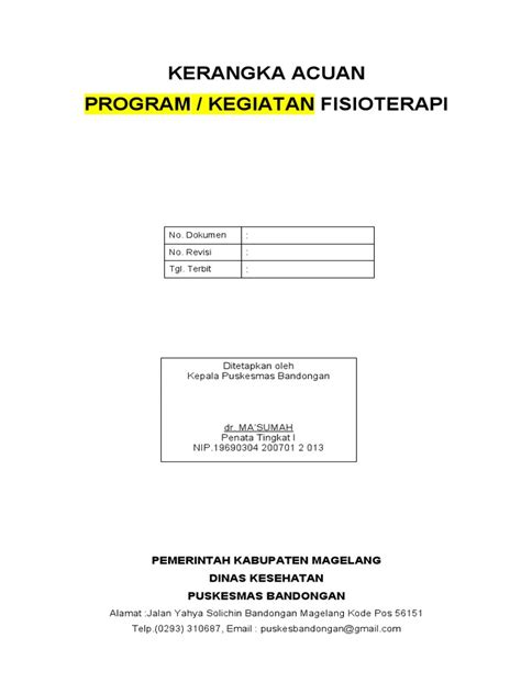 Ka Program Kegiatan Pdf
