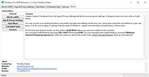 Win Crapp Remover Powershell Script Gui Timothy Gruber S Blog