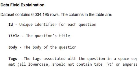stack overflow tag prediction