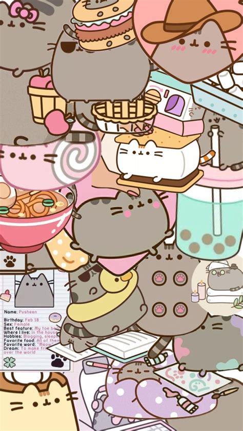Pusheen Wallpaper Pusheen Cute Cute Anime Chibi Pusheen Cat