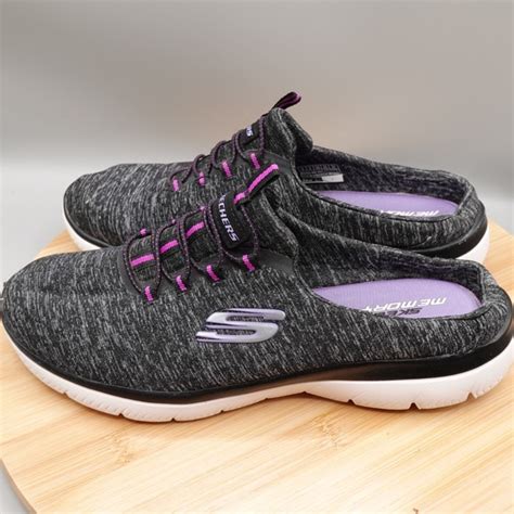 Skechers Shoes Skechers Shoes Women Size 8 Black Purple Clog Slip