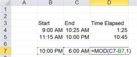 excel 2010 courses calculating times